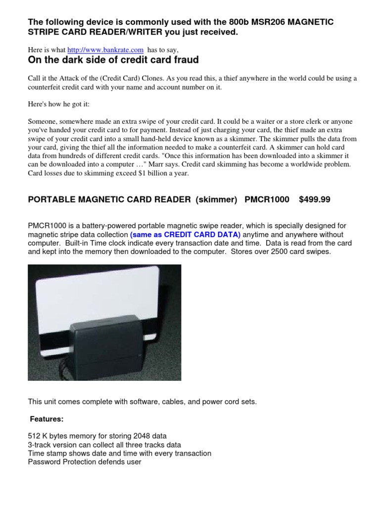 Card Reader | Download Free PDF | Credit Card | Digital Technology