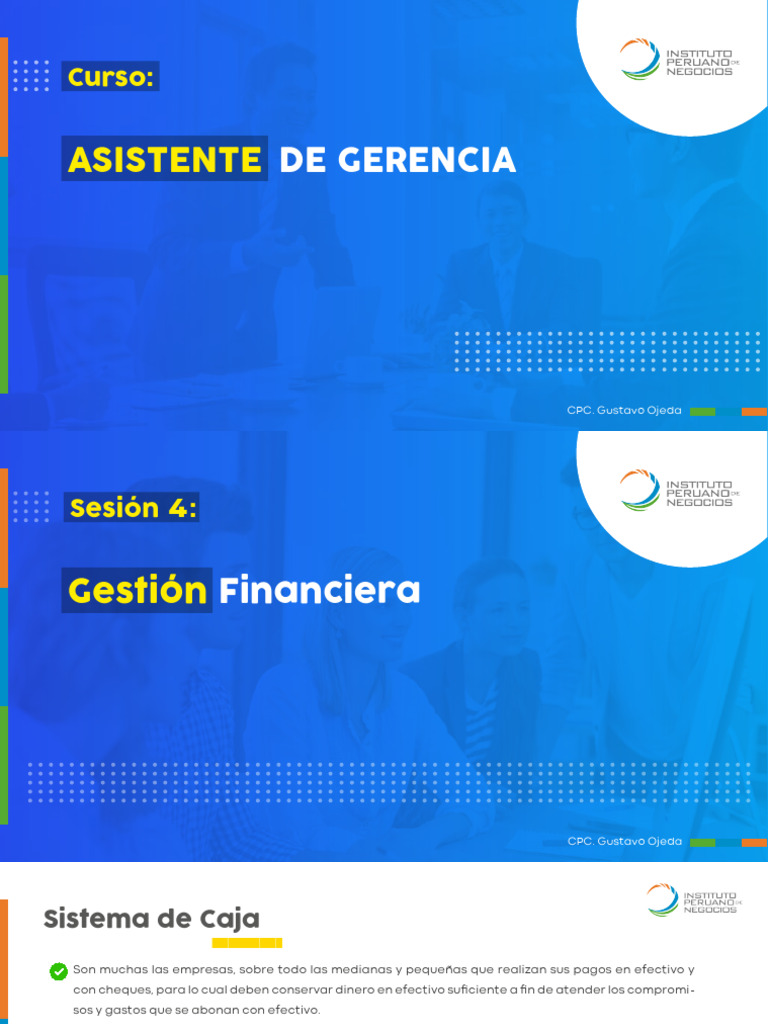 Sesion 4 - Asistente de Gerencia | PDF | Efectivo | Cheque