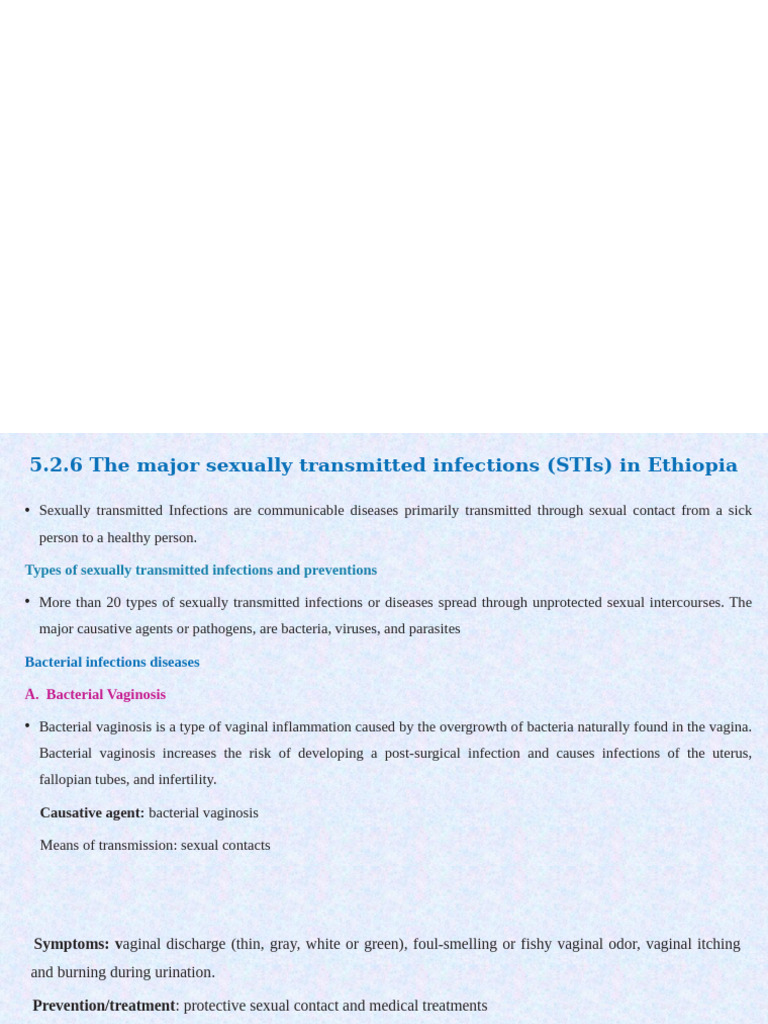 Part IIGrade 11 Biology Note | PDF | Sexually Transmitted Infection ...