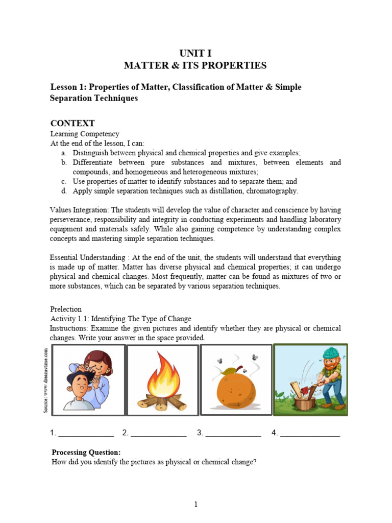 Properties and Separation of Matter | PDF | Atomic Nucleus | Ion