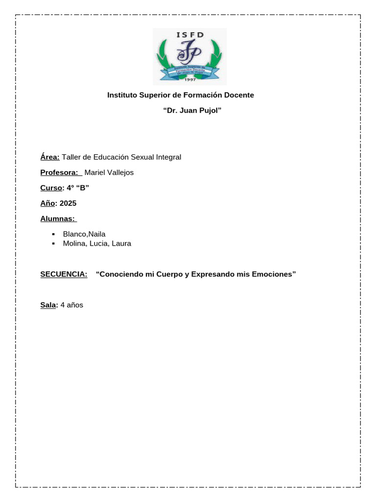 Secuencia ESI 2025 | PDF | Educación de la primera infancia | Maestros