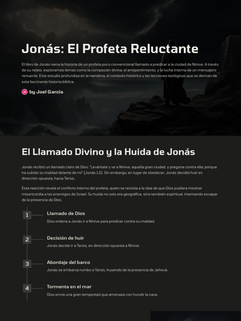 Lecciones del Profeta Jonás en Nínive | PDF | Jonás | Jesús