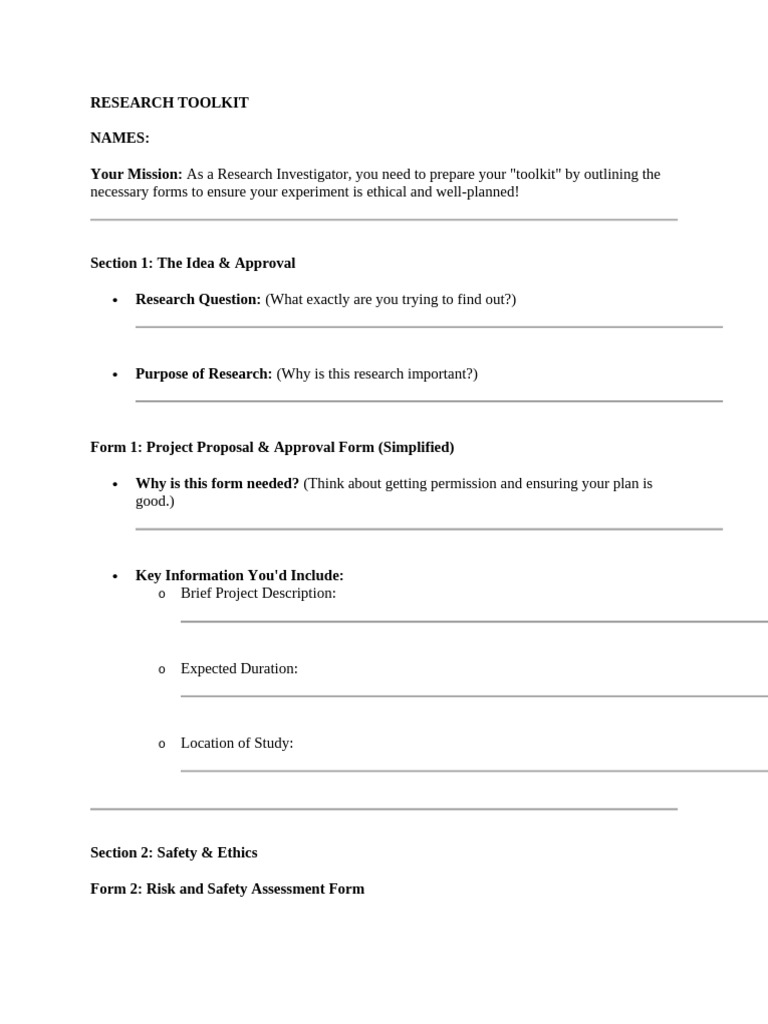 Research Toolkit Act | PDF