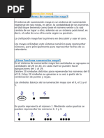 Guia Numeracion Maya Con Ejercicios | PDF