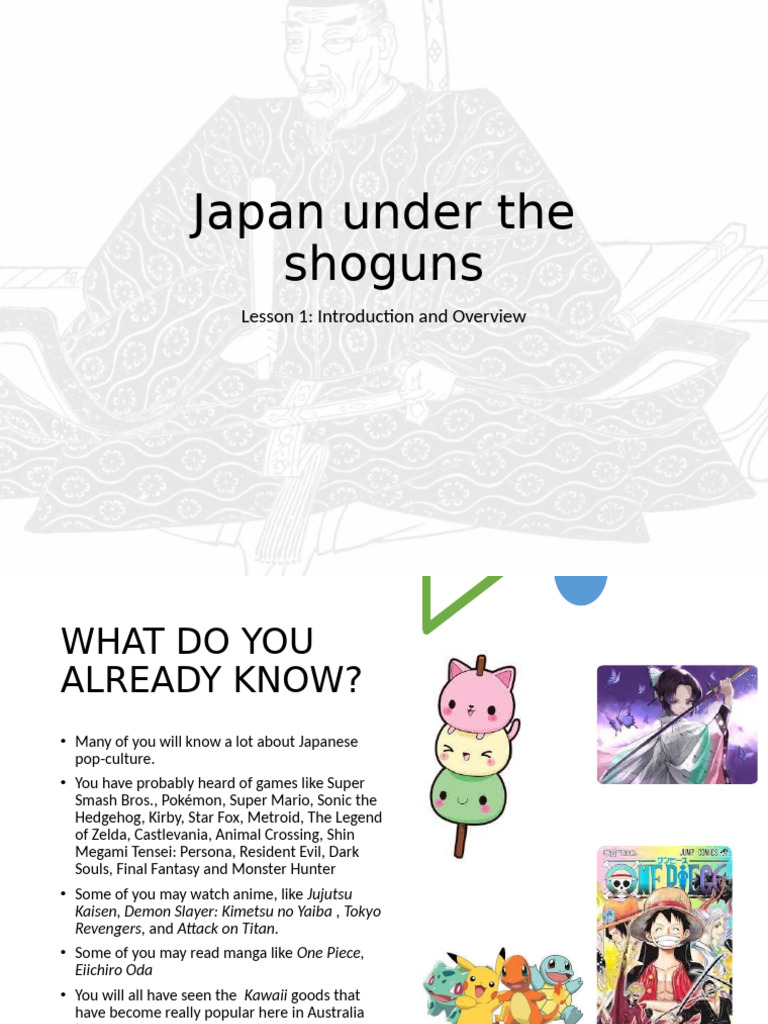 Lesson 1 Introduction and Overview | PDF | Japan