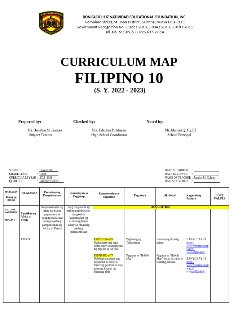 CMap - 3rd KWARTER | PDF