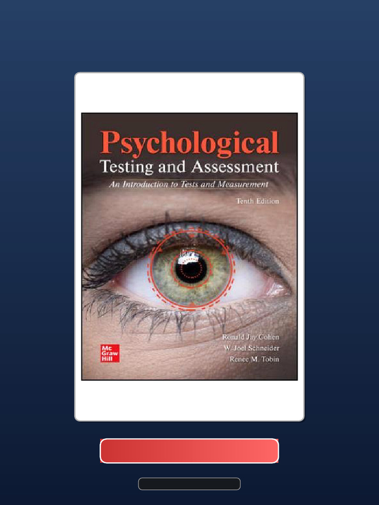 Complete Bundle Psychological Testing and Assessment 10th Edition Cohen ...