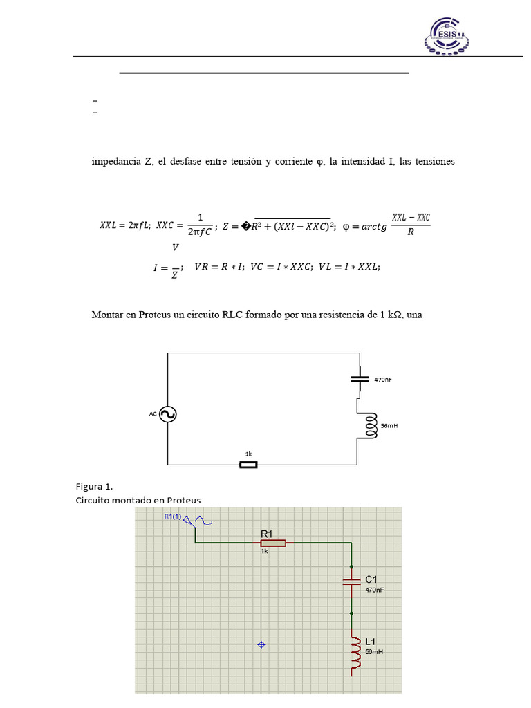 Laboratorio 6 - 2024-119031 | PDF | Impedancia eléctrica | Electrodinámica