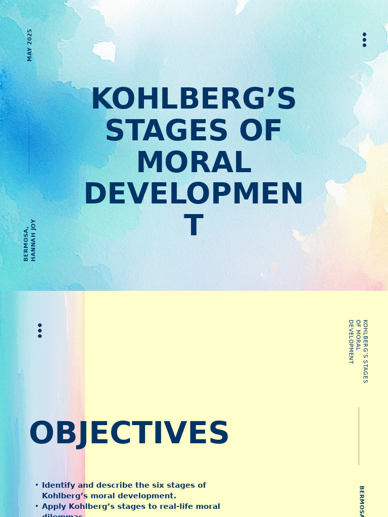 Kohlberg's Stages of Moral Development | PDF | Psychology | Behavioural ...