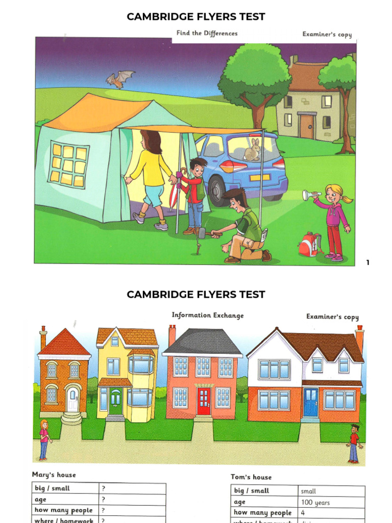 Speaking - Flyers Test | PDF