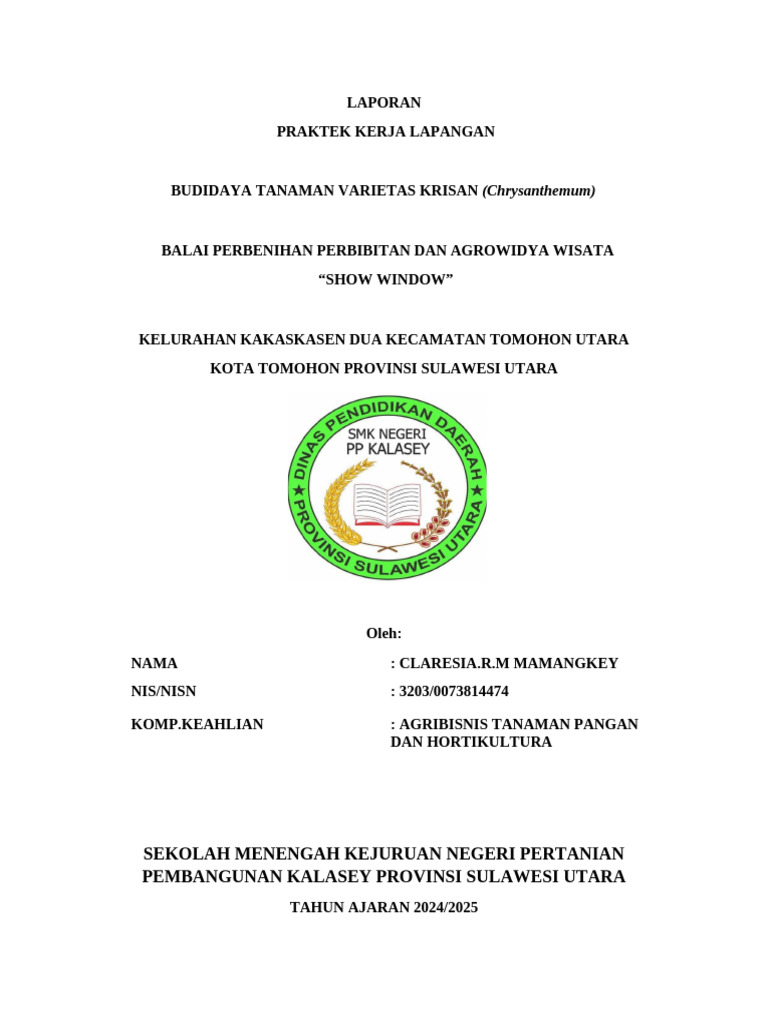 Krisan Laporan | PDF