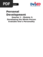 Q1 SHS Personal Development Module 2 | PDF | Mind | Learning