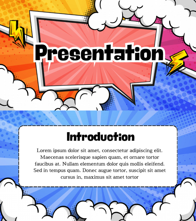 Kumpulan Tampate Canva Tema Awan Dengan Warna Yang Kuat | PDF