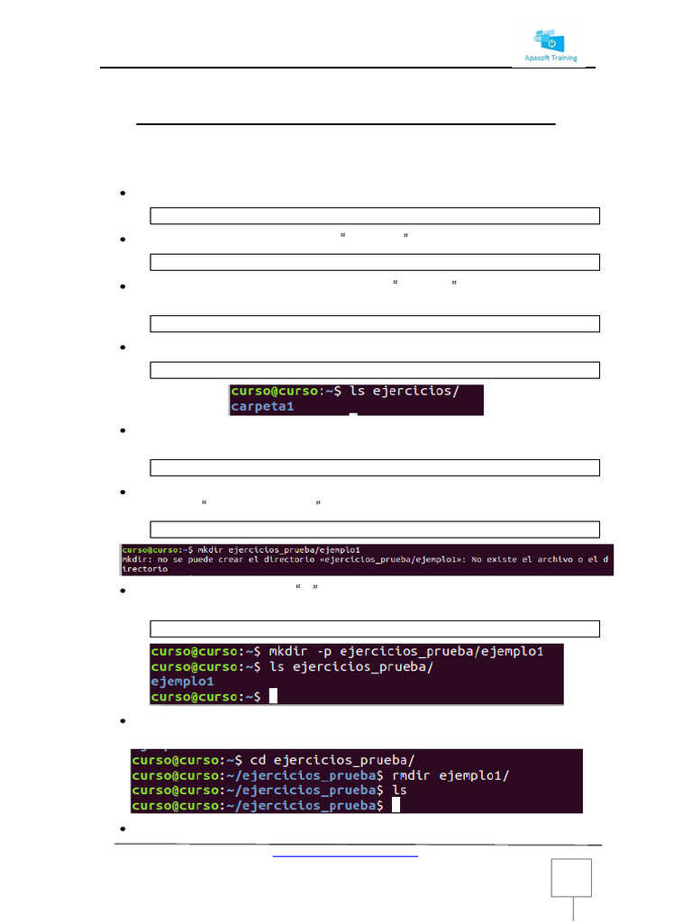 Trabajo+Con+Ficheros Mkdir CP RM | PDF | Archivo de computadora ...