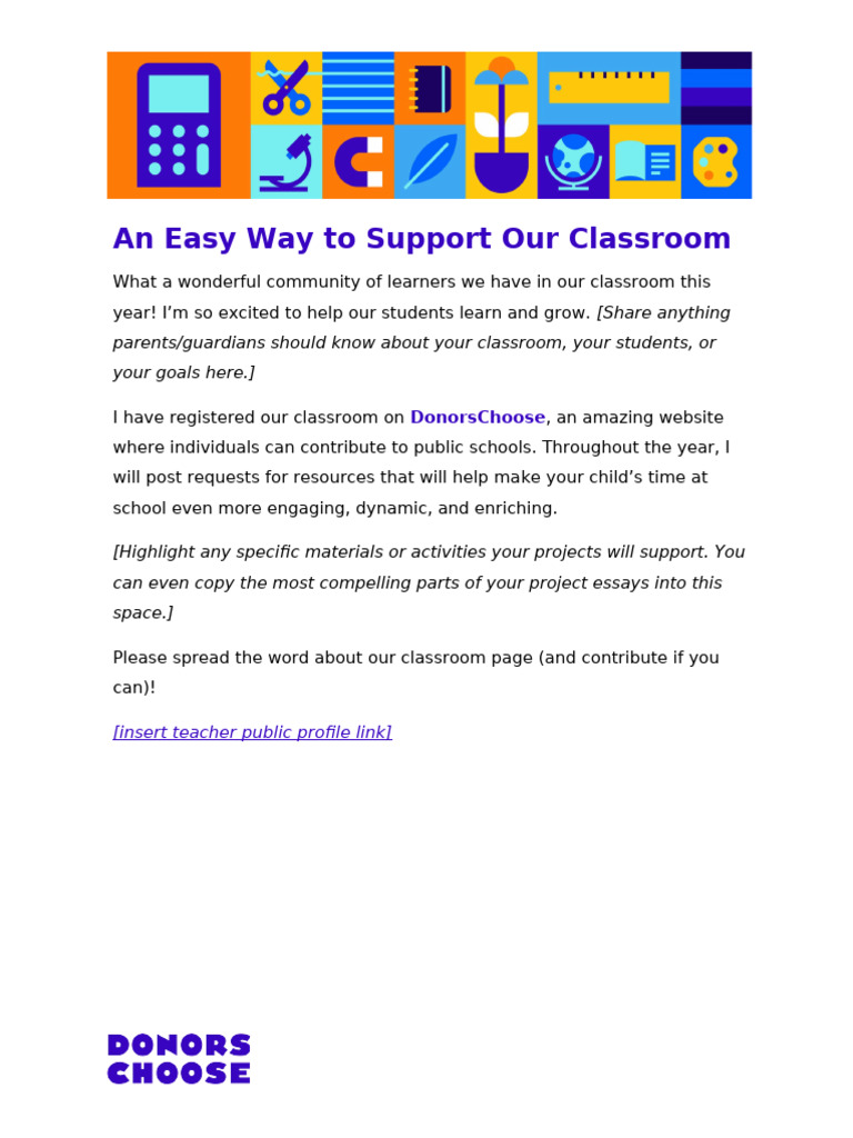 Printable Parent Letter | PDF