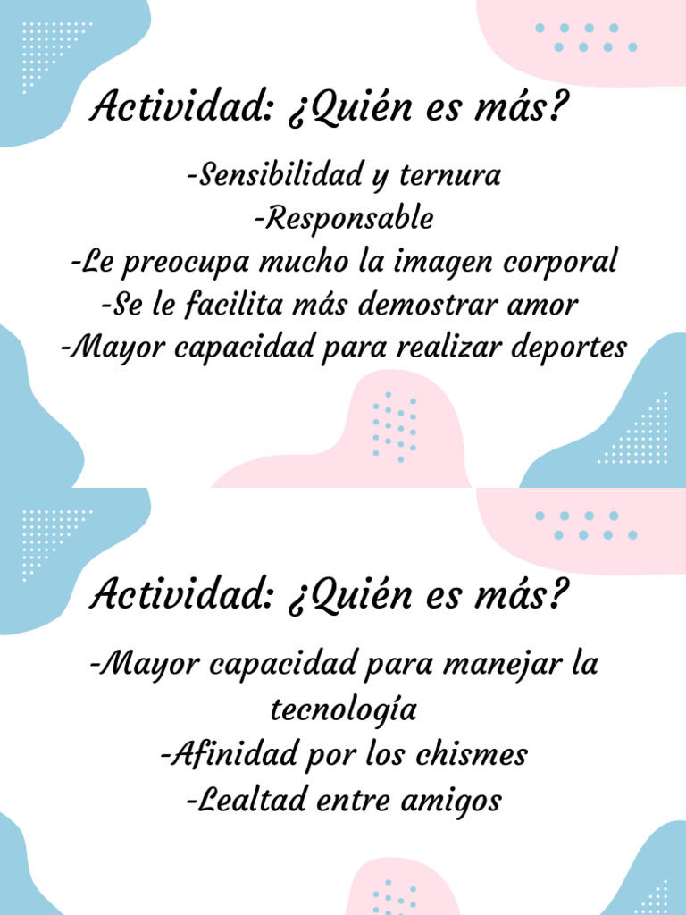 Actividad ¿Quién Es | PDF
