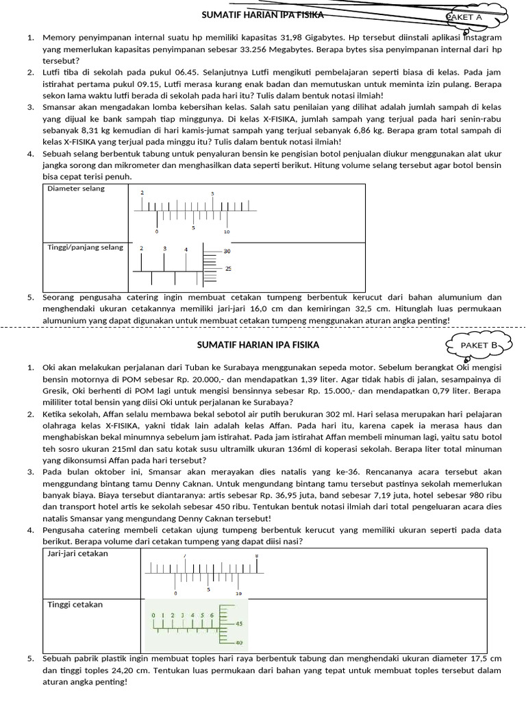 Soal Pts Fis & Kim | PDF