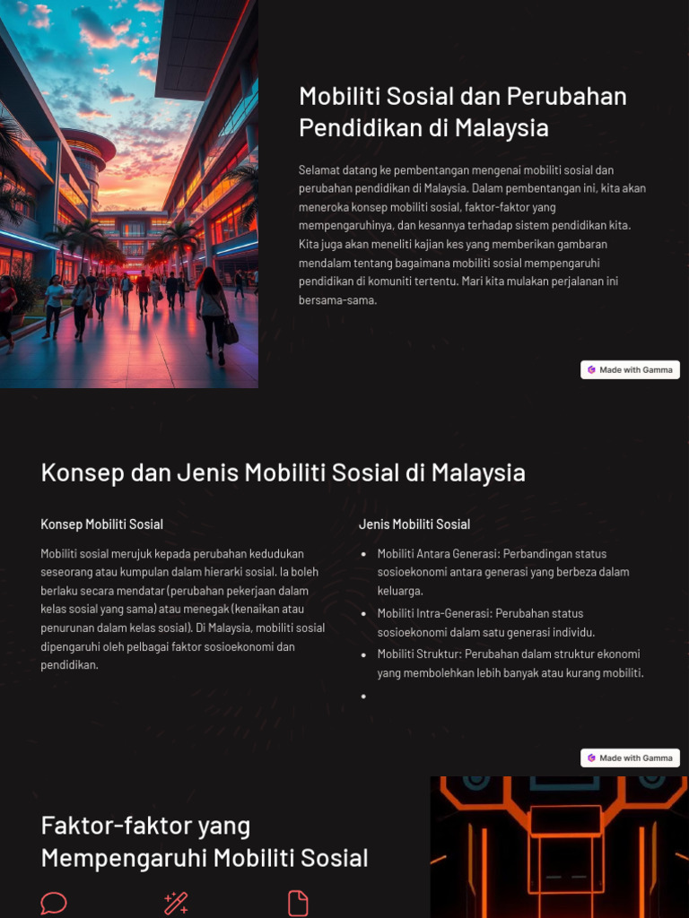 Mobiliti Sosial dan Pendidikan di Malaysia | PDF