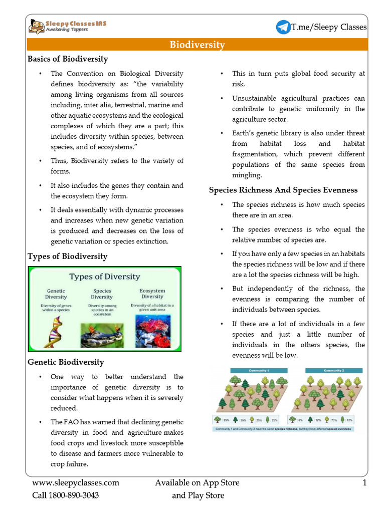 Lecture 30 Biodiversity Lyst1739013469068 | PDF | Biodiversity | Hybrid ...
