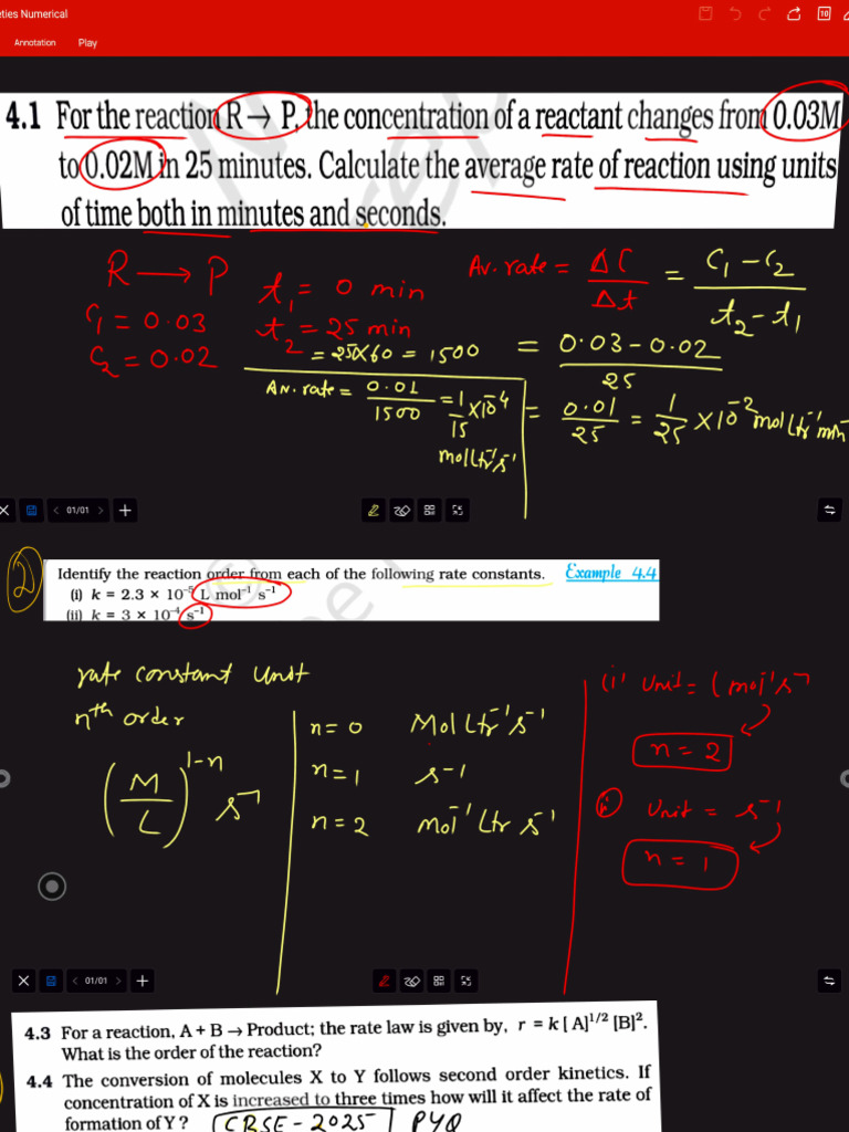 Kinetics Numerical Solution | PDF | Chemical Kinetics | Physical Sciences