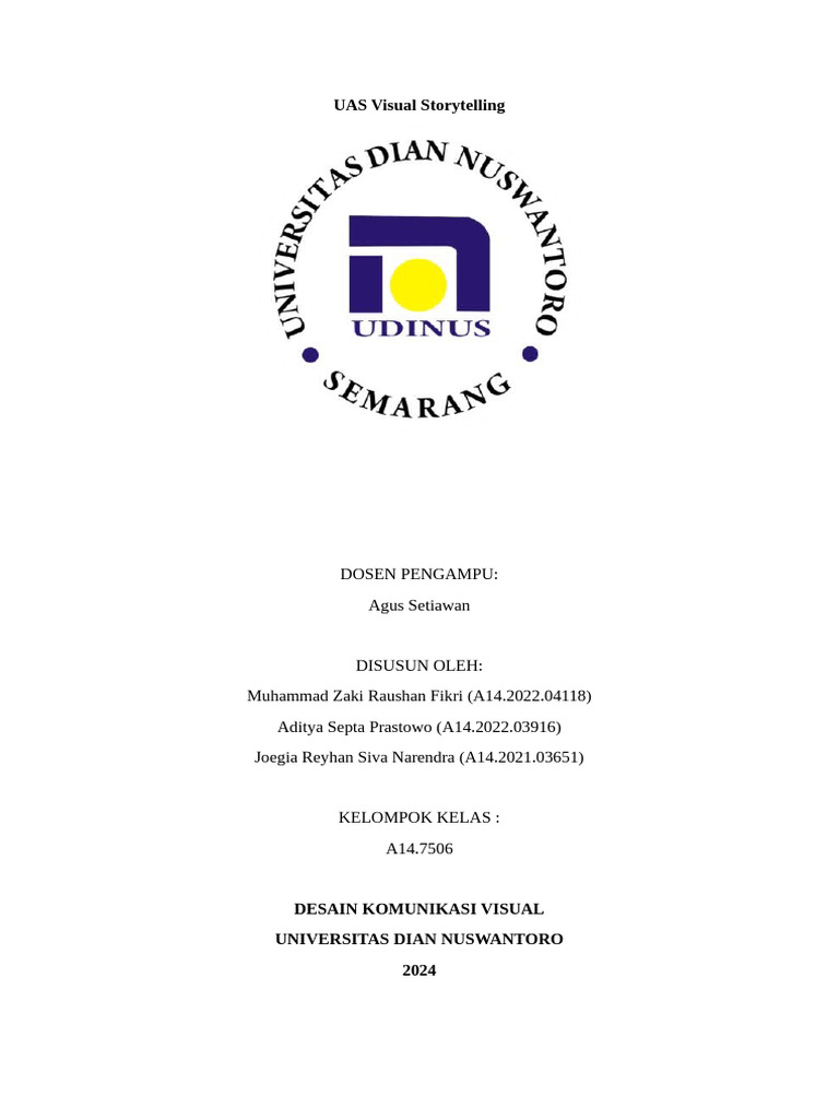 UAS Visual Storytelling | PDF