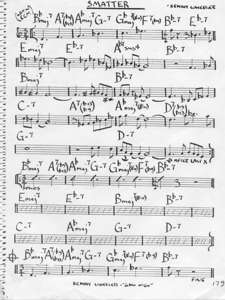 Smatter - Kenny Wheeler | PDF