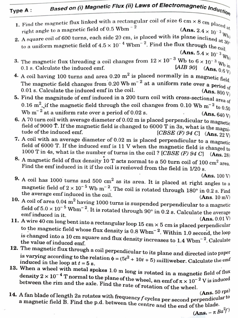 Electro Magnetic Induction | PDF | Inductance | Inductor