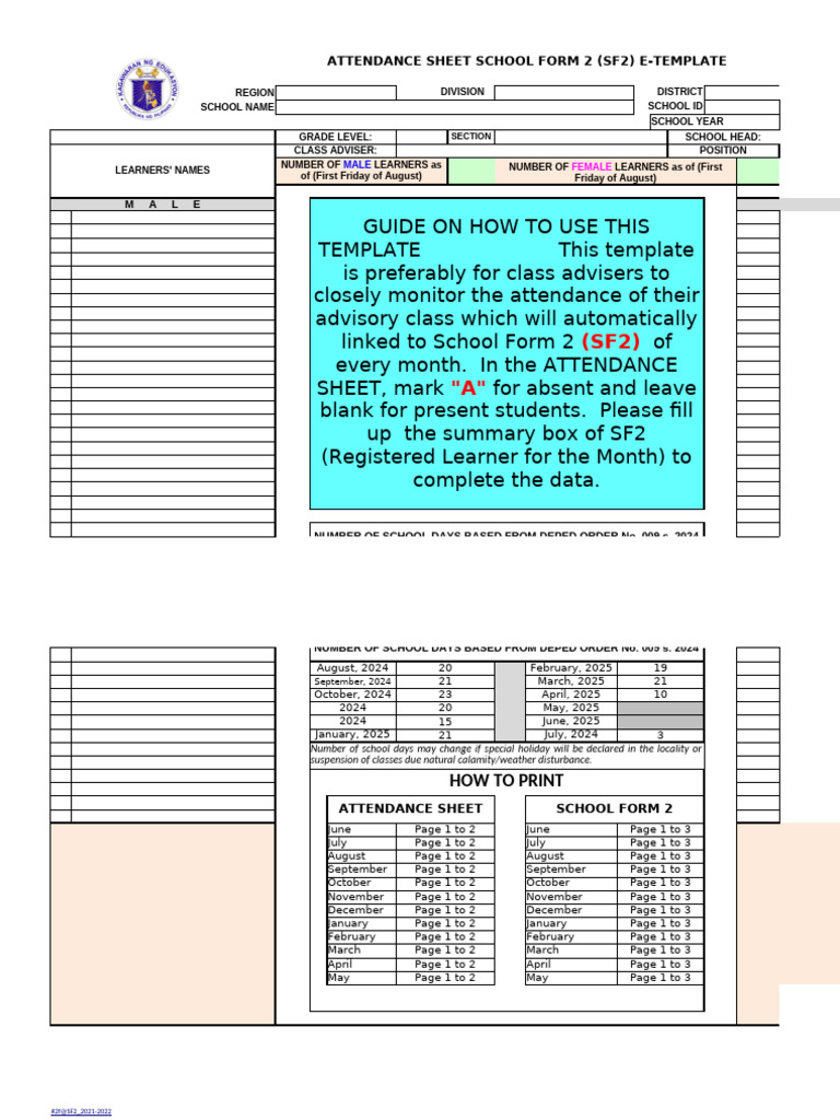 Automated SF2 2024 2025 | PDF