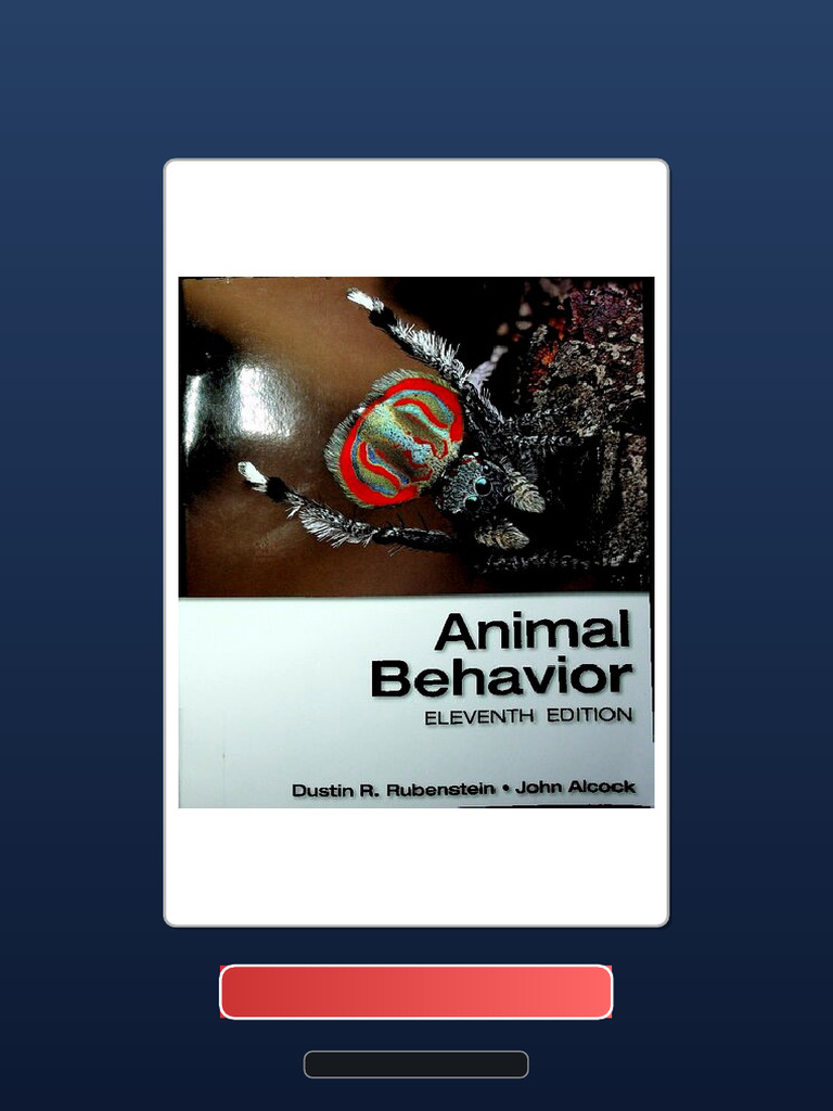 Complete Bundle Animal Behavior 11th Edition John Alcock HQ File | PDF ...