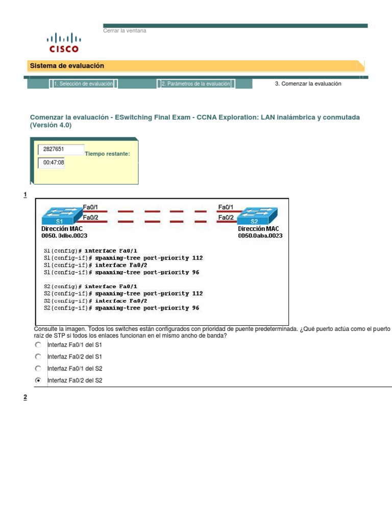 Ccna3 FINAL1 | PDF | Enrutador (Computación) | Conmutador de red