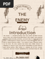 Class 12 English Vistas PPT Chapter 4 The-Enemy | PDF | Narrative | Conscience