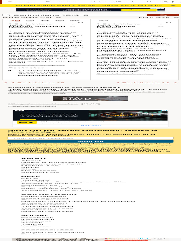 1 Corinthians 134-8 ESV KJV - Love Is Patient and Kind Love Does Not ...