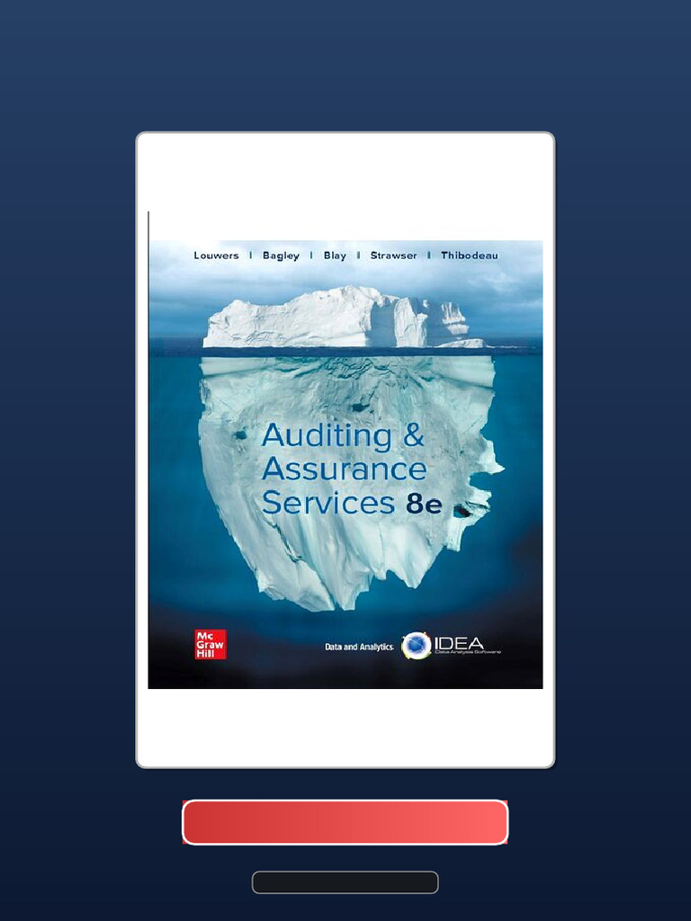 Complete Bundle Auditing Assurance Servics 8th Edition HQ File | PDF | Multiple Choice | Audit