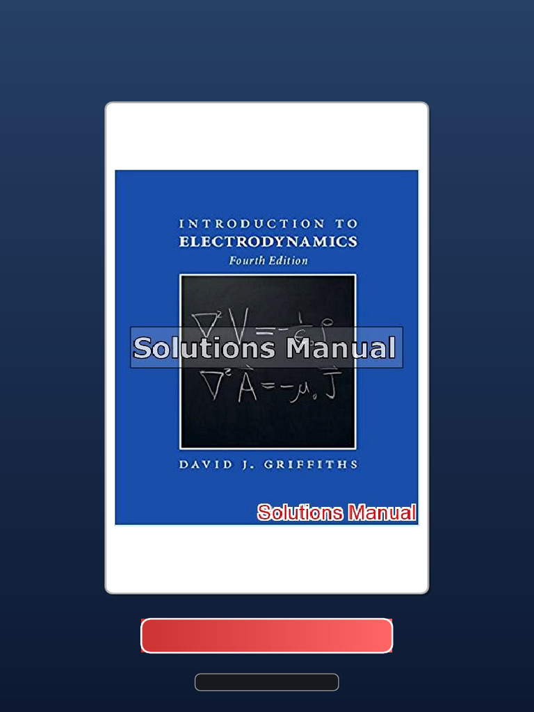 Complete Bundle Introduction To Electrodynamics 4th Edition Griffiths | PDF | Electromagnetism ...