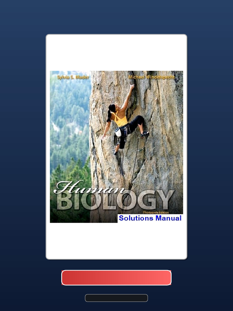 Complete Bundle Human Biology 13th Edition Mader | PDF | Endocrine ...