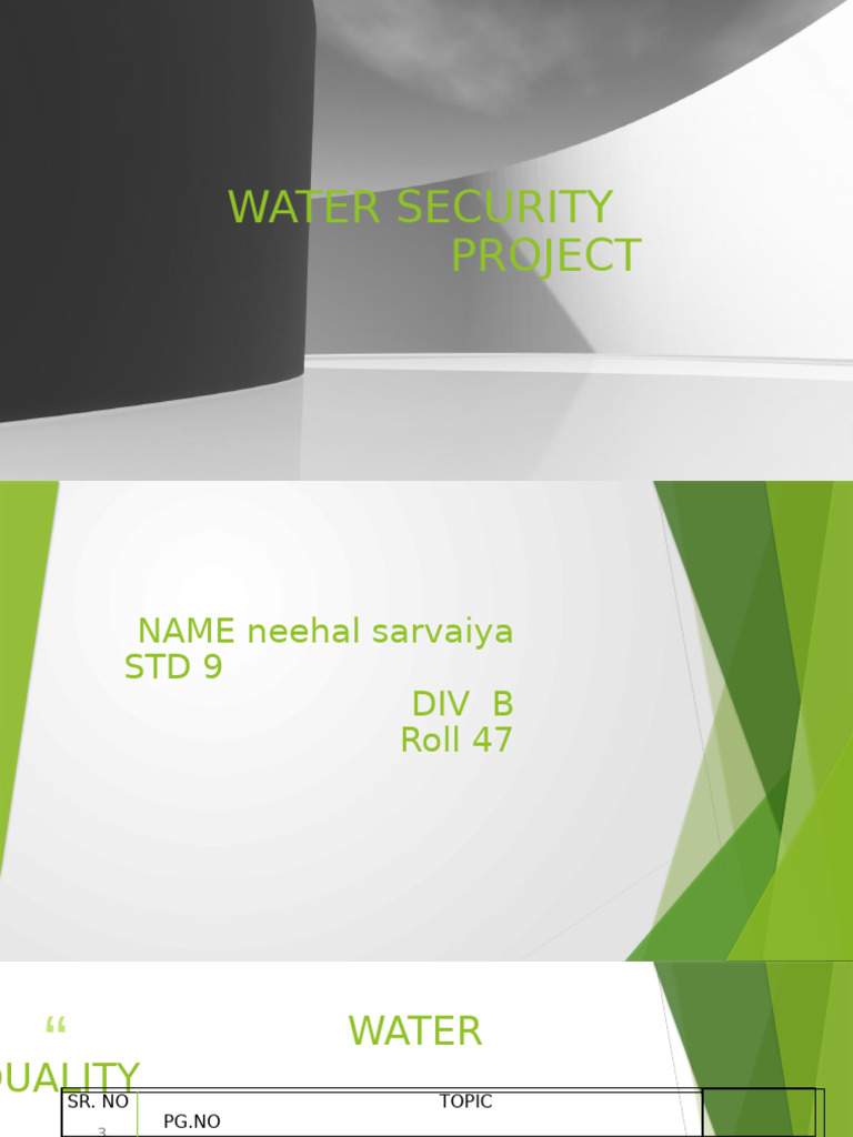 Water Security | PDF