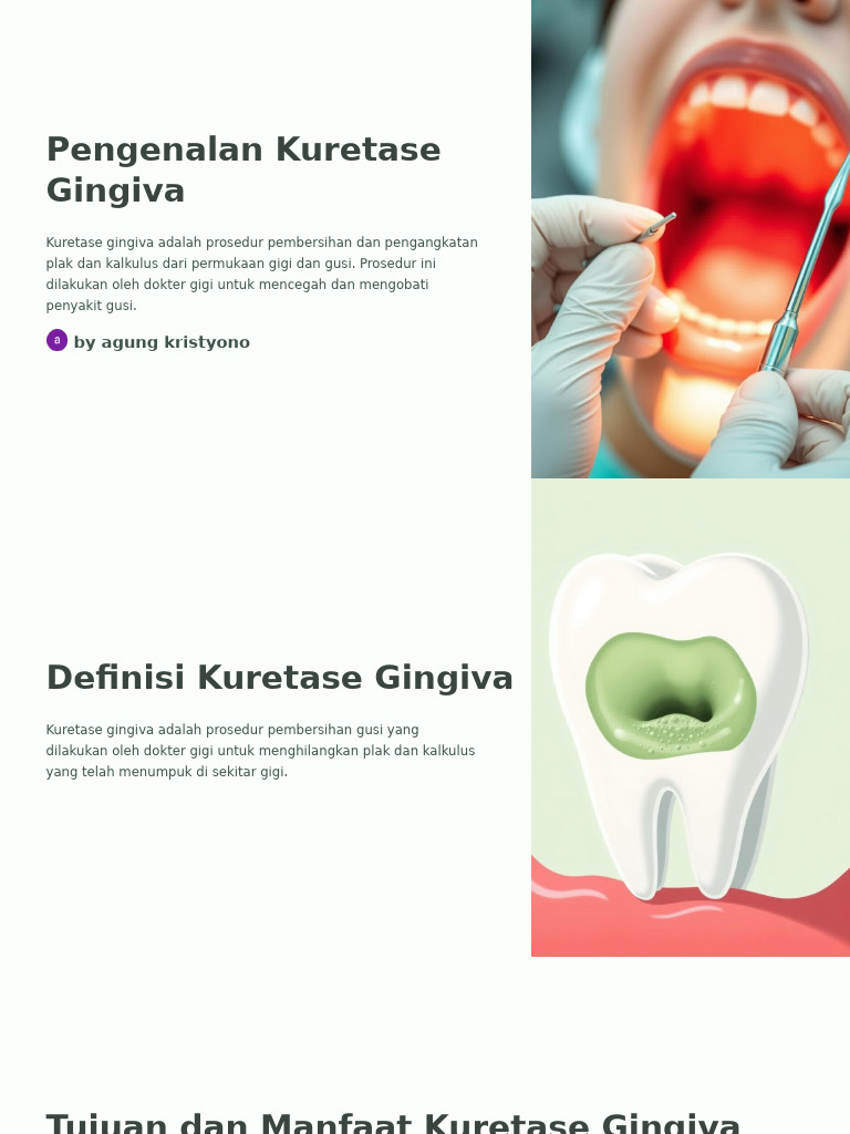 Prosedur Kuretase Gingiva untuk Kesehatan Gusi | PDF