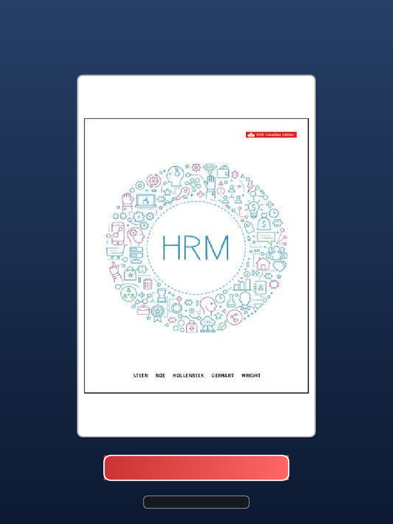 Complete Bundle Human Resource Management 5th Canadian Edition Steen HQ ...