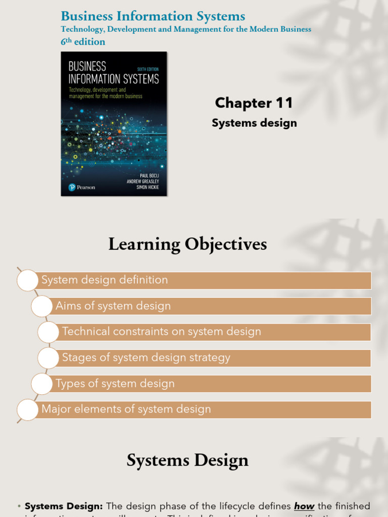 Systems Design in Business Information Systems | PDF | Databases | System
