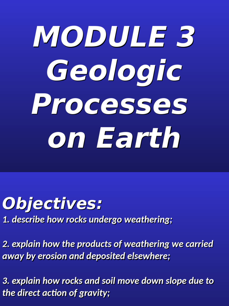 Module 3 Geologic Processes On Earth | PDF | Plate Tectonics | Rock ...