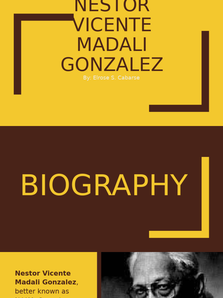 N.V.M. Gonzalez: Life and Works | PDF | Writing | Philippines