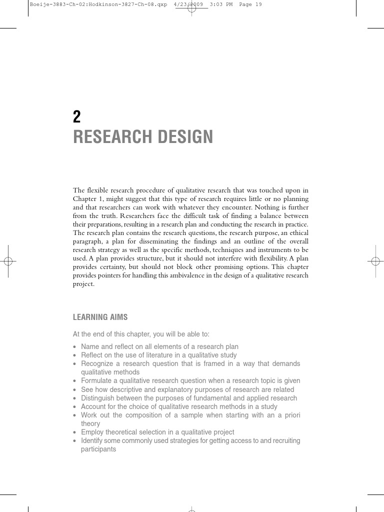Chapter 2 | PDF | Qualitative Research | Theory