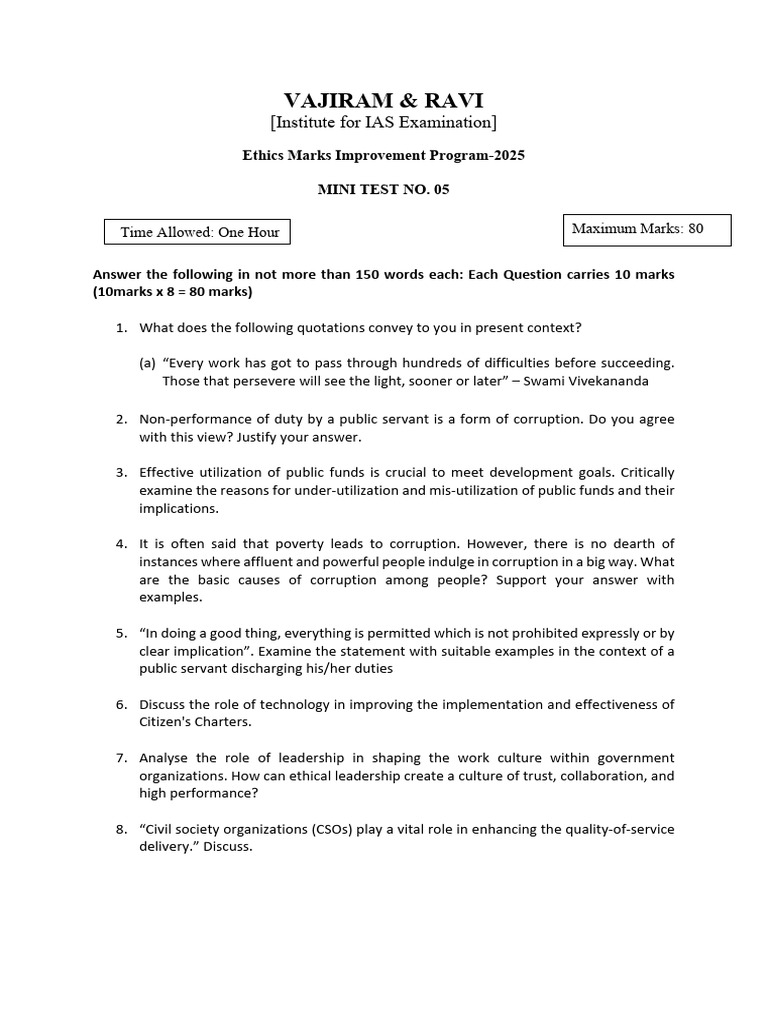 Mini - Test-5 - Copy S ɴ BƦ × (®) | PDF