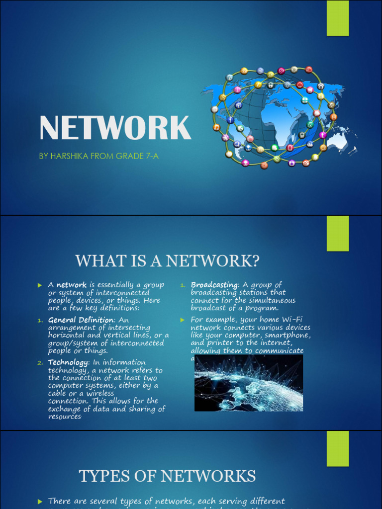 NETWORK by Harshika From Grade 7-A | PDF | Computer Network | Local ...