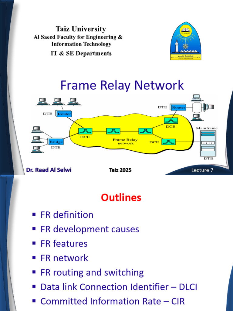 Frame Relay Network Lecture - 7 - 101808 | PDF
