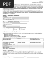Annex A Medical Allowance Registration Form | PDF