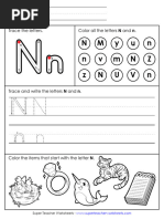 Letter N Worksheets | PDF
