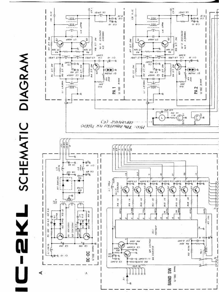 ICOM IC 2KL PS Schematic Diagram | PDF