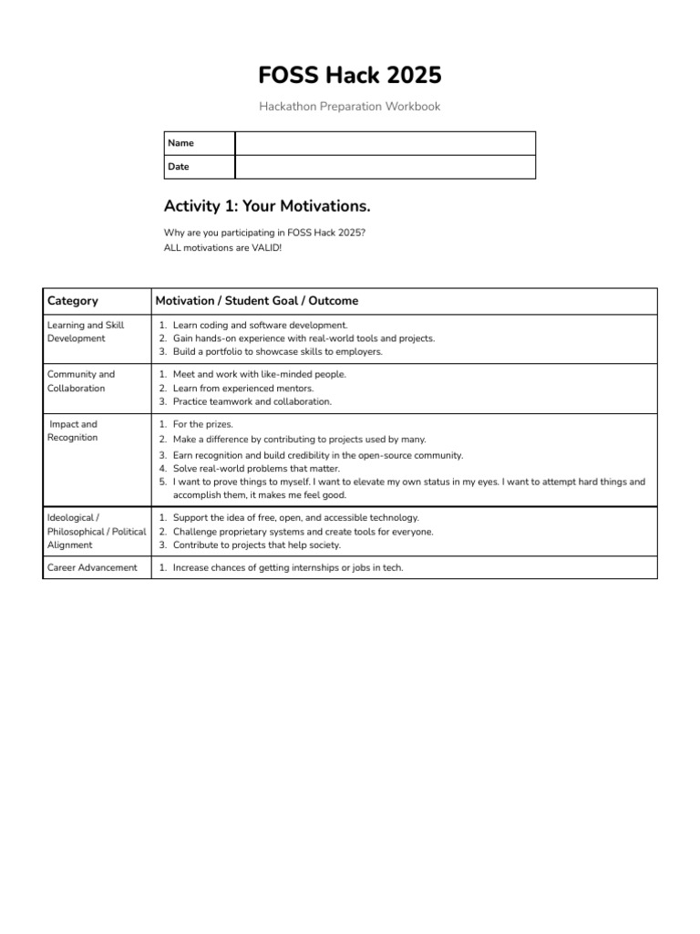 FOSS Hack 2025 Pre-Hackathon - Workbook-3 | PDF | Internet Of Things | Mobile App