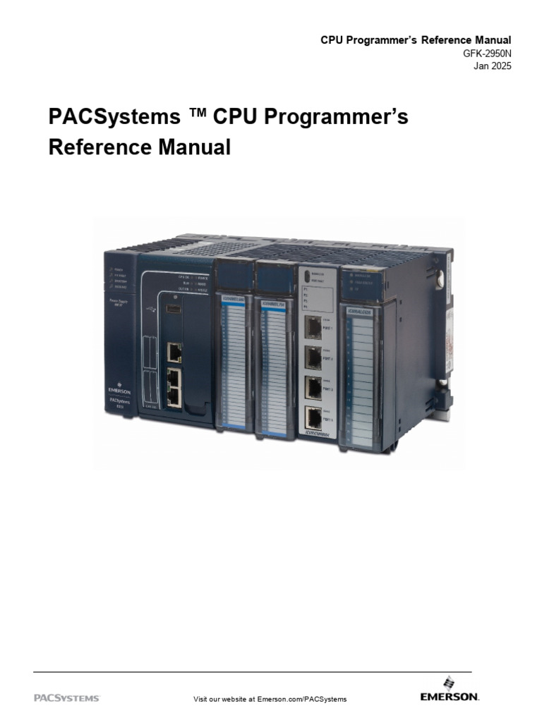 Gfk-2950, Cpu Programmers Reference Manual | PDF | Computer Data Storage | Variable (Computer ...